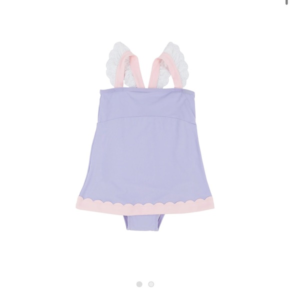 The Beaufort Bonnet Company | Swim | Lavender And Pink Ruffle Swimsuit ...